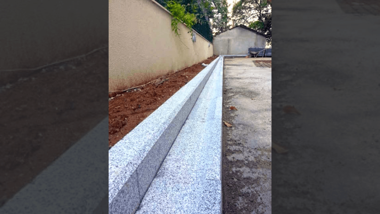 Granite Rain Gutter - Bumer Stone